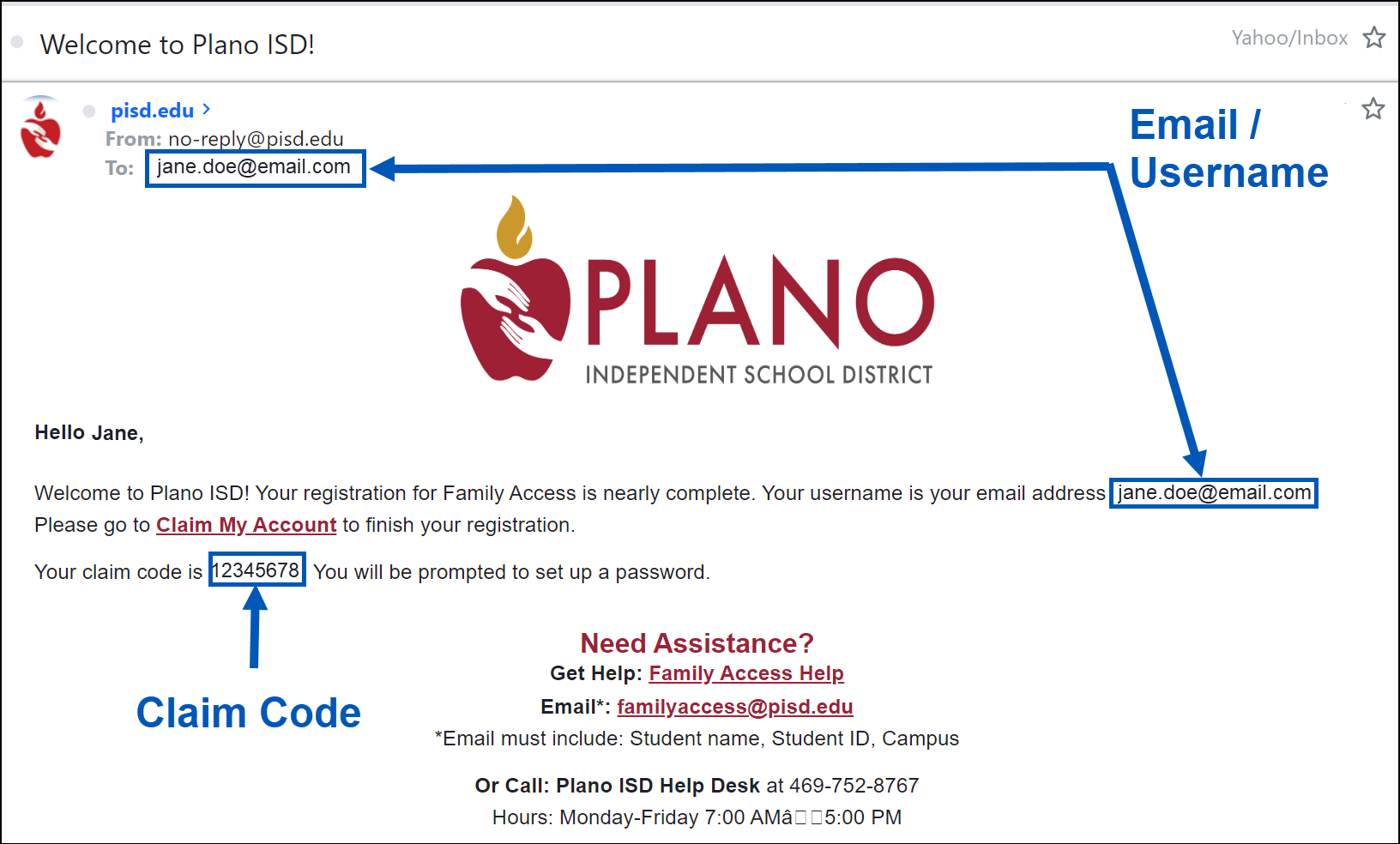 Family Access / Family Access Help
